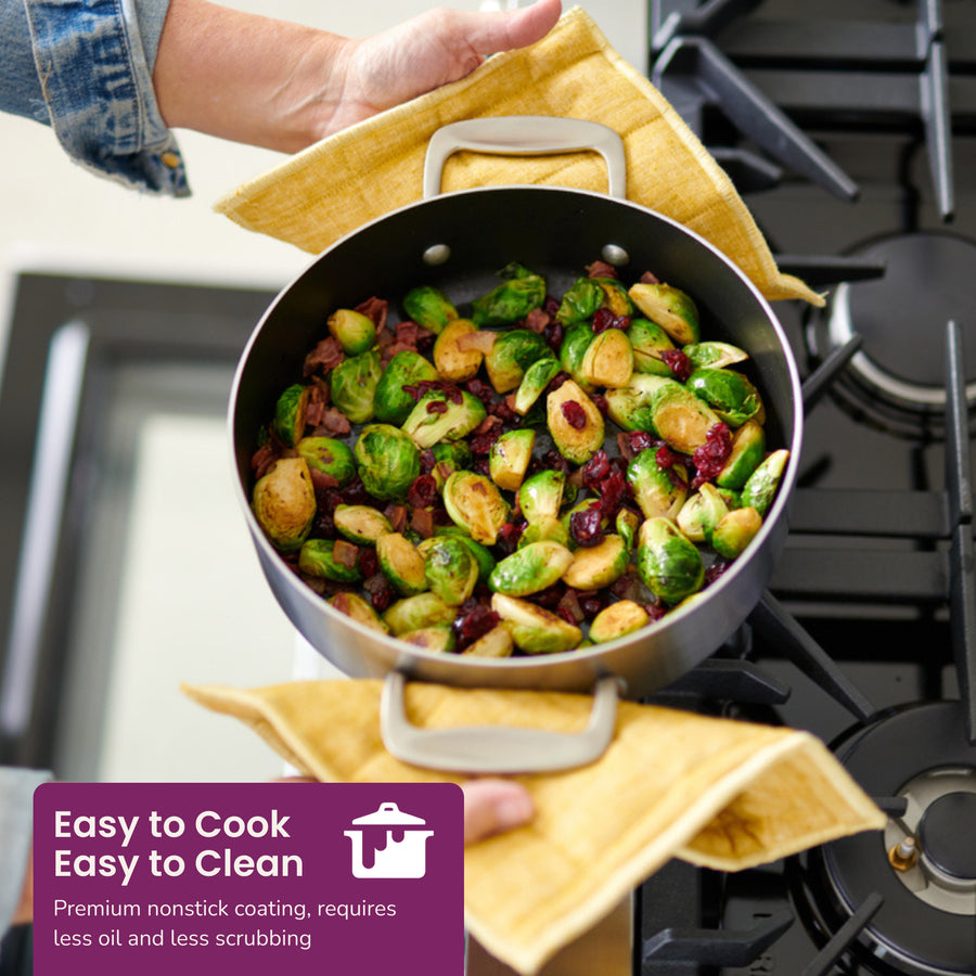 Nonstick Casserole Pan with Lid | American Kitchen