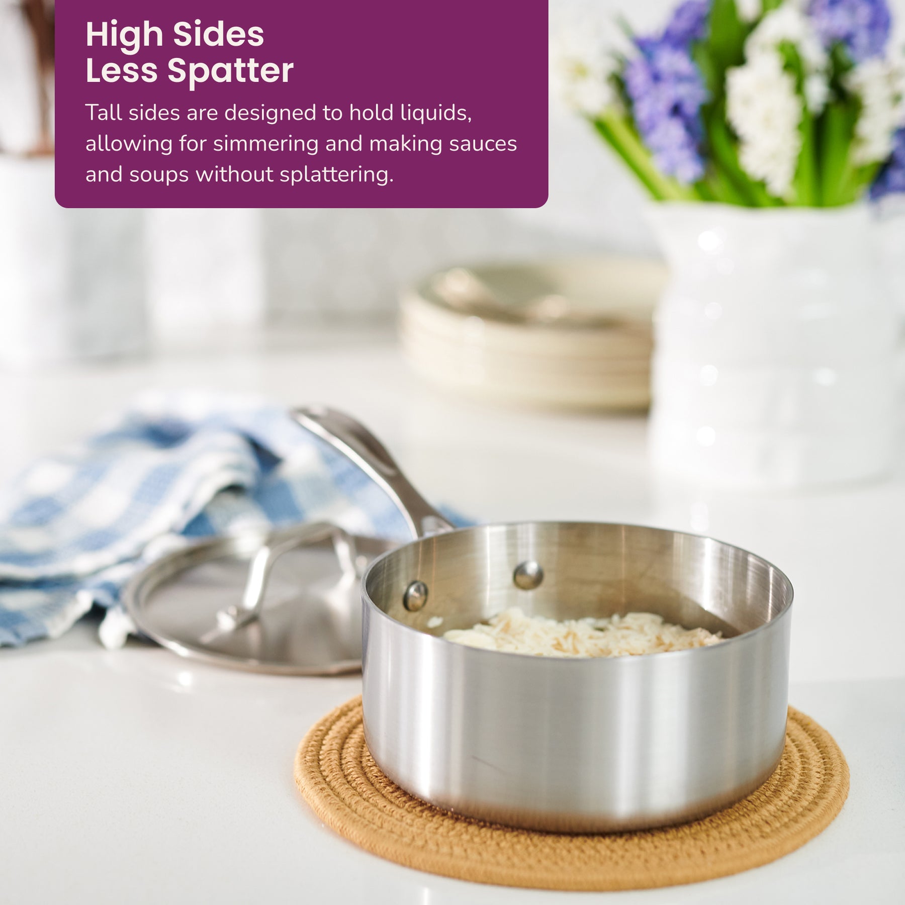 2 Quart Saucepan - Made in the USA - American Kitchen